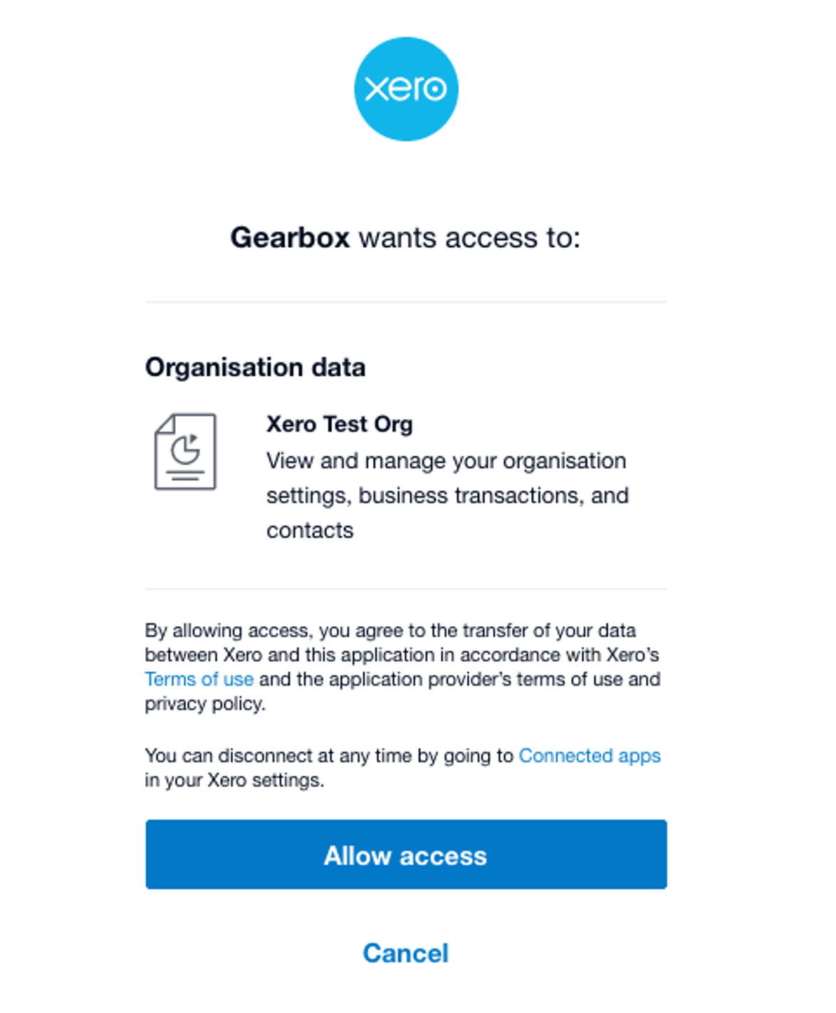 Xero Integration – Support Central