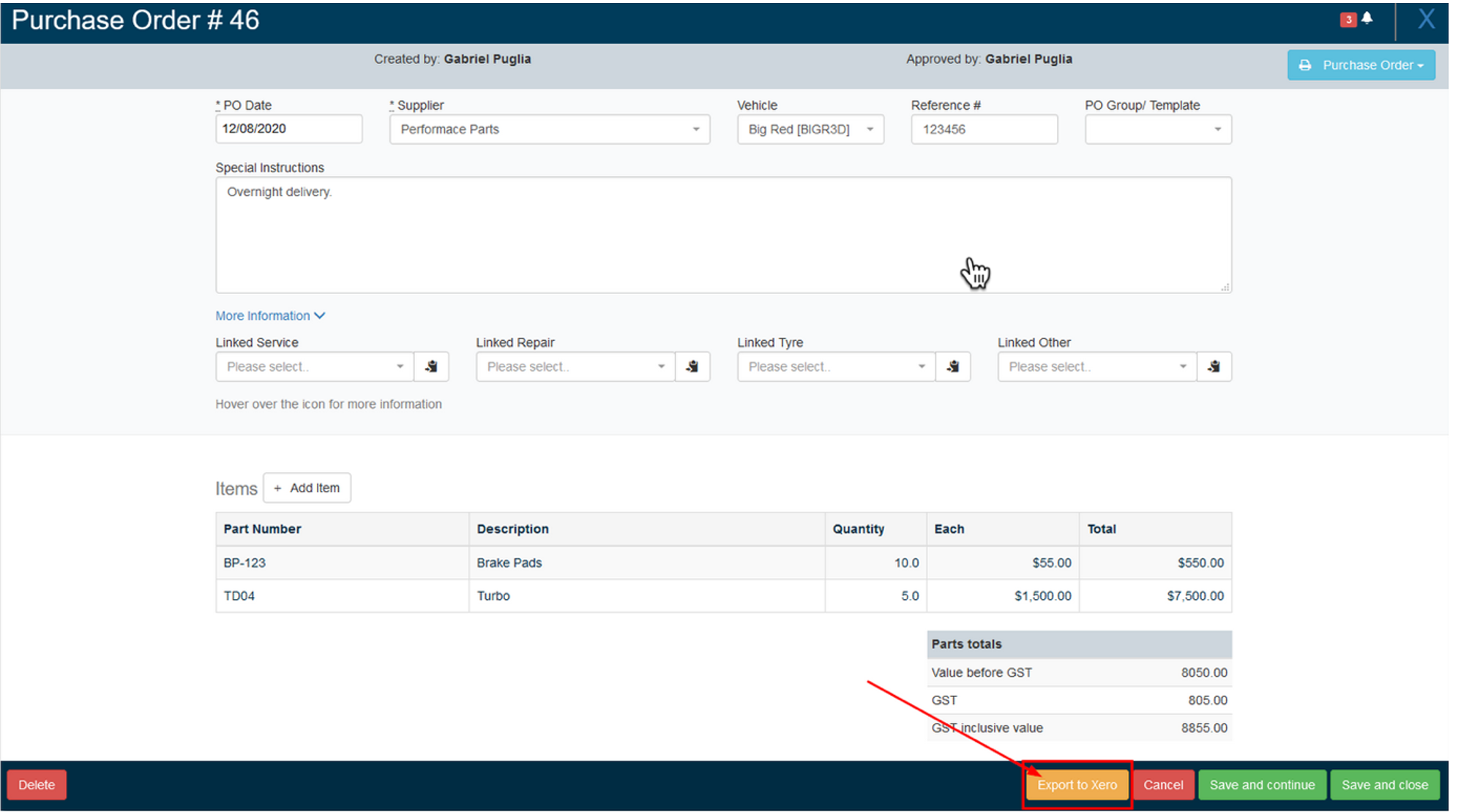 Xero Integration – Support Central
