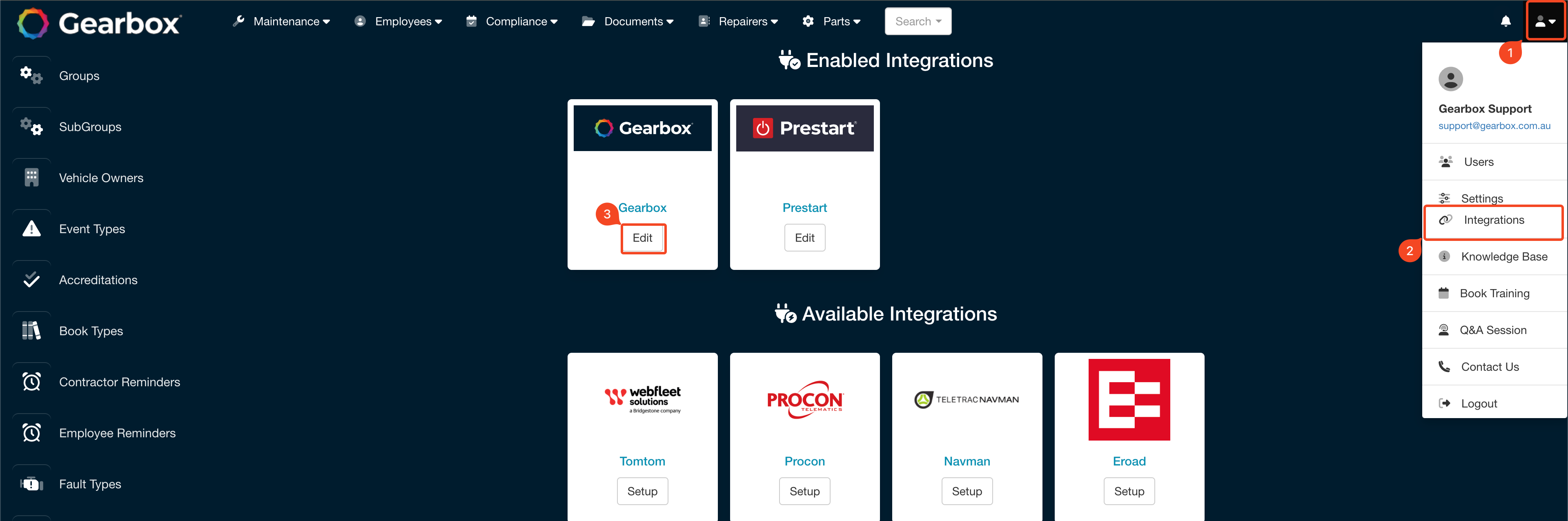 Linxio Integration – Support Central