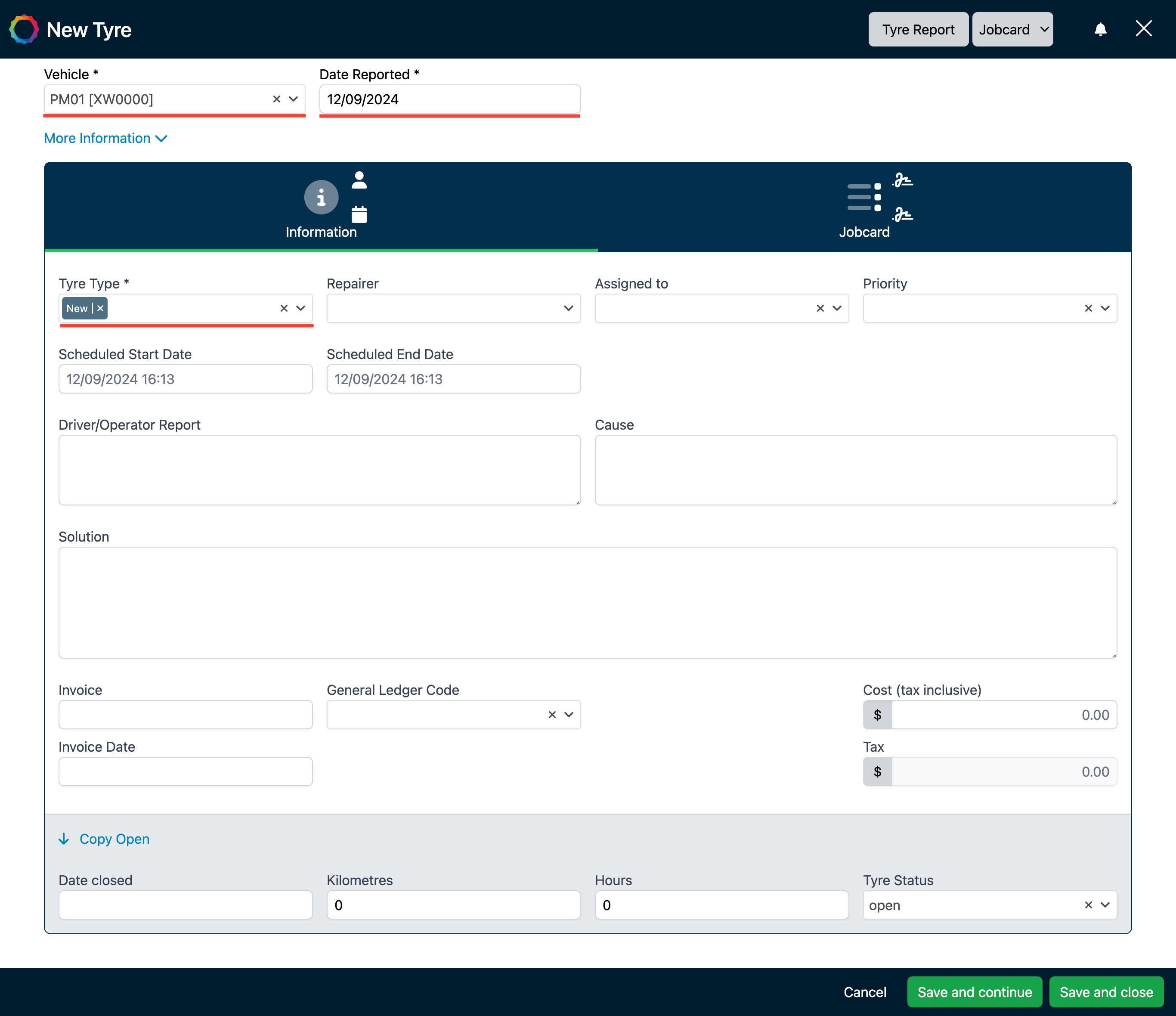 Tyres – Support Central