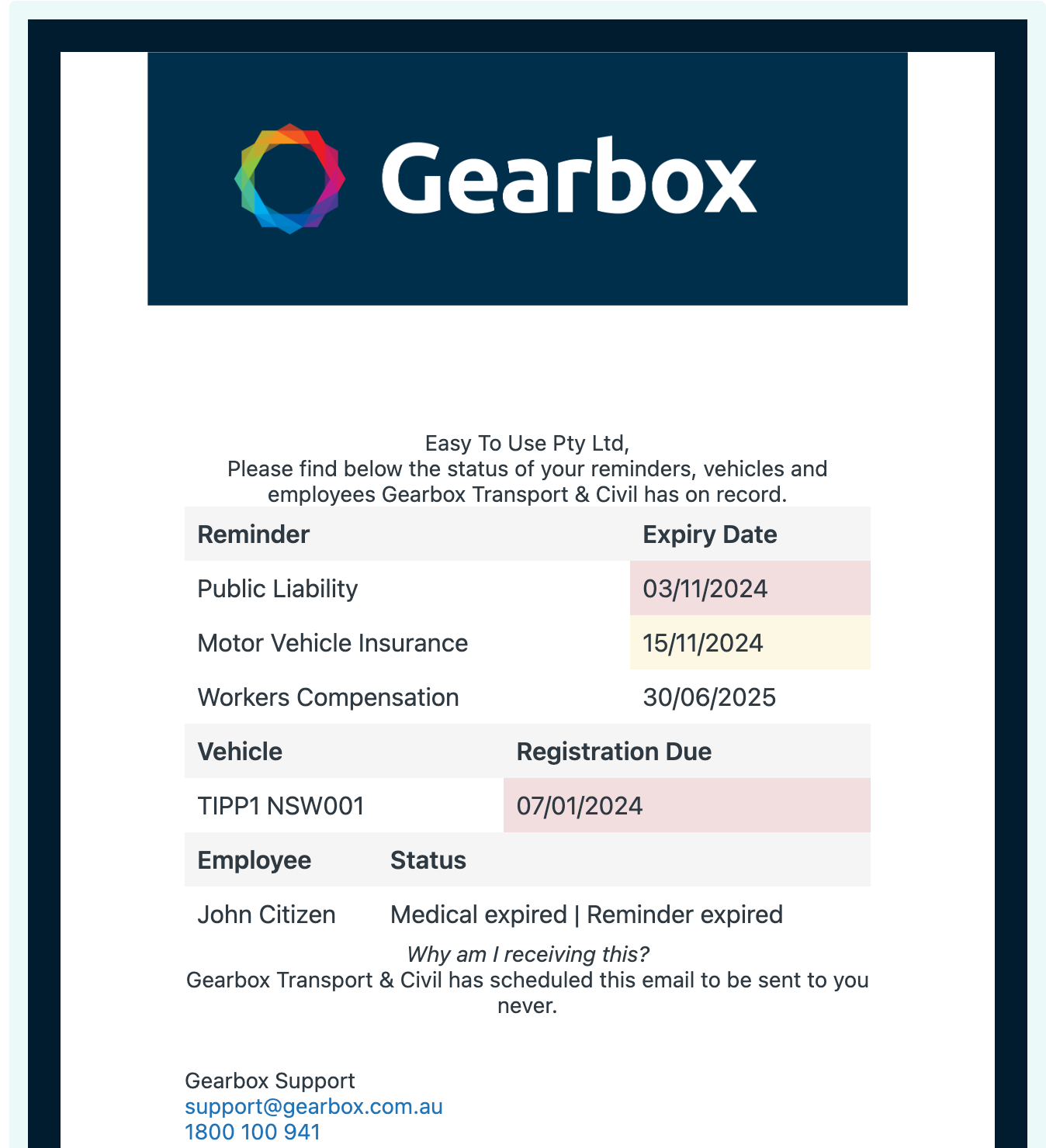 Contractor Portal – Support Central