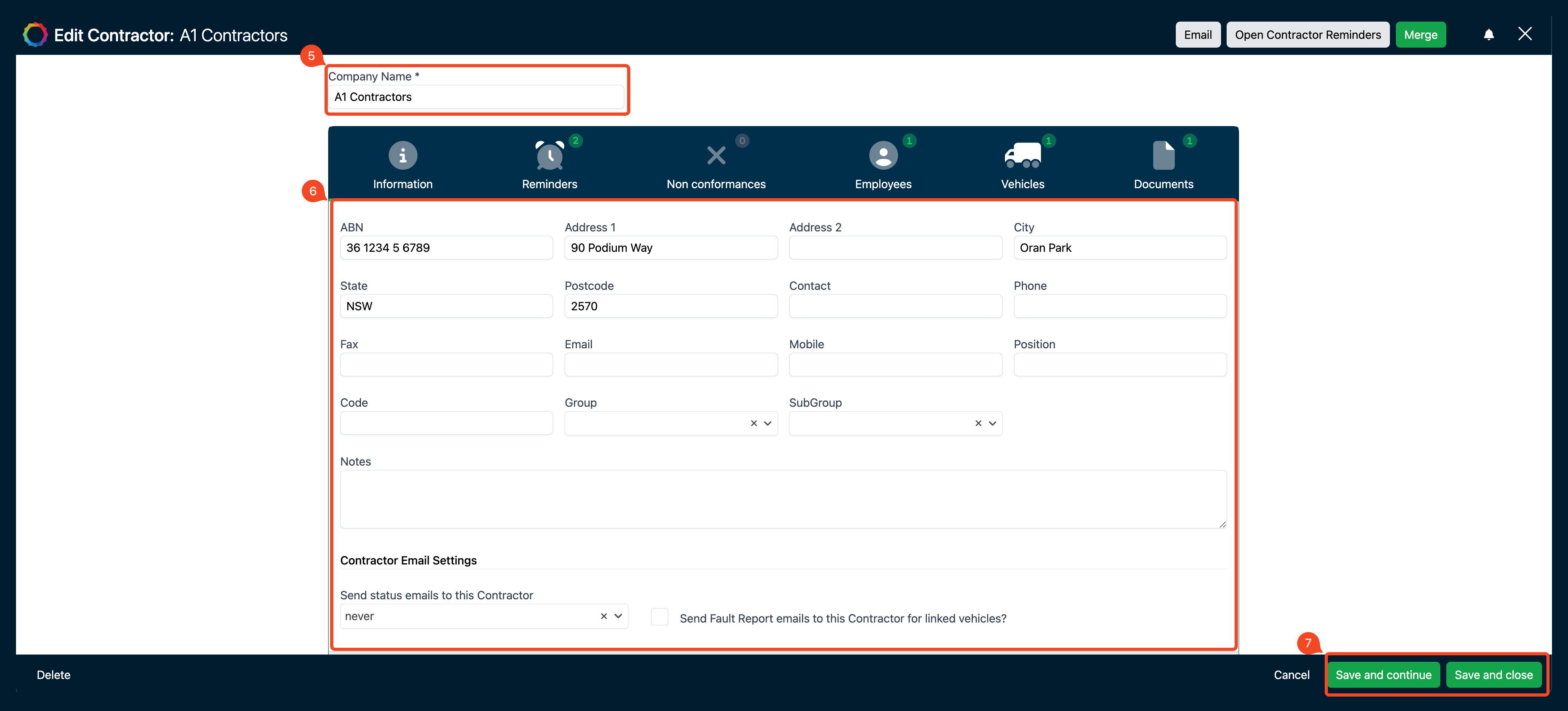 Contractor Portal – Support Central