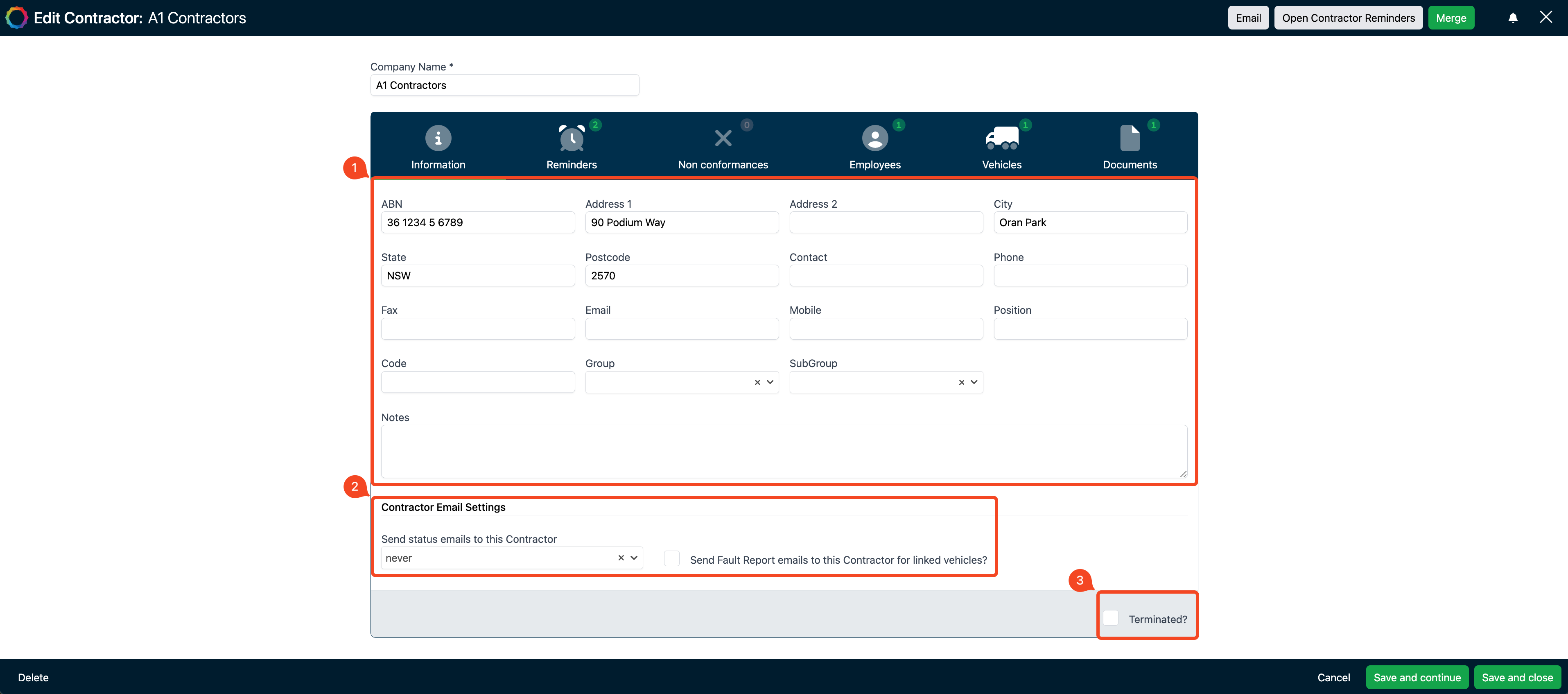 Contractor Portal – Support Central