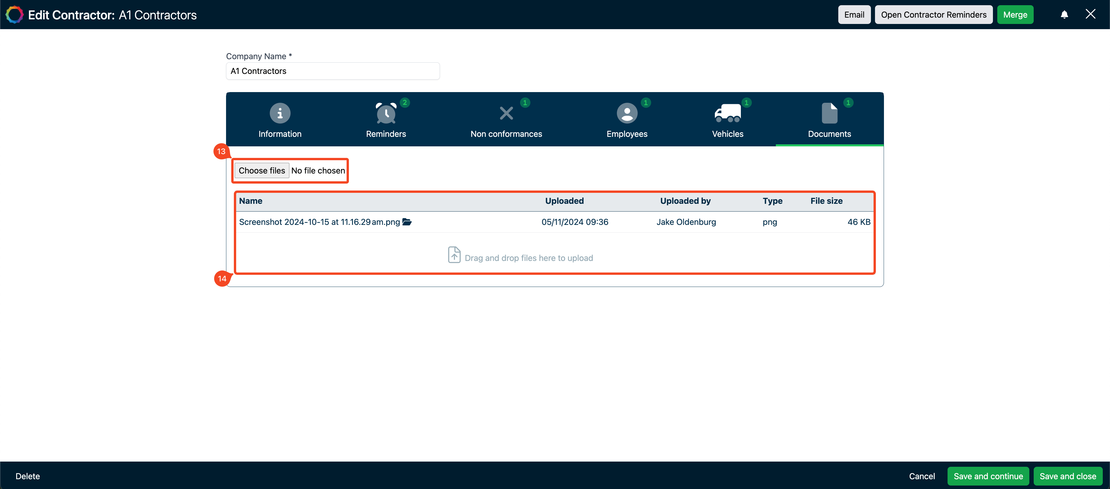 Contractor Portal – Support Central