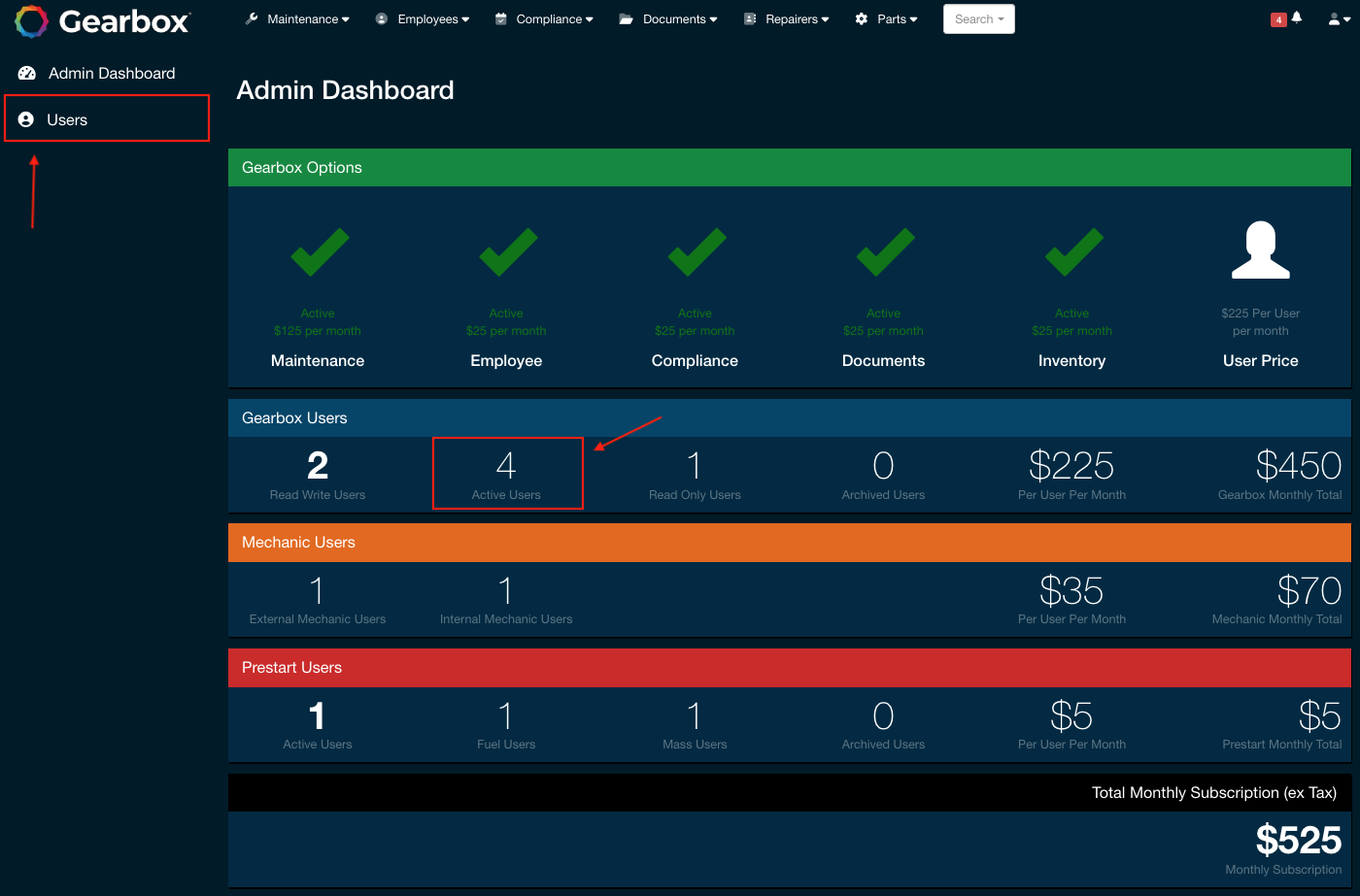 Adding and Editing Gearbox Users – Support Central