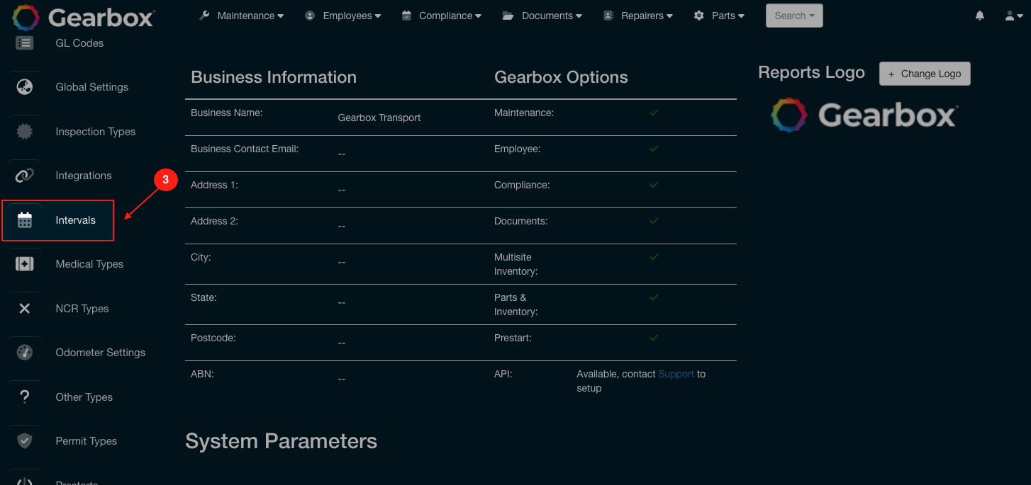 Load Sheet Interval – Support Central