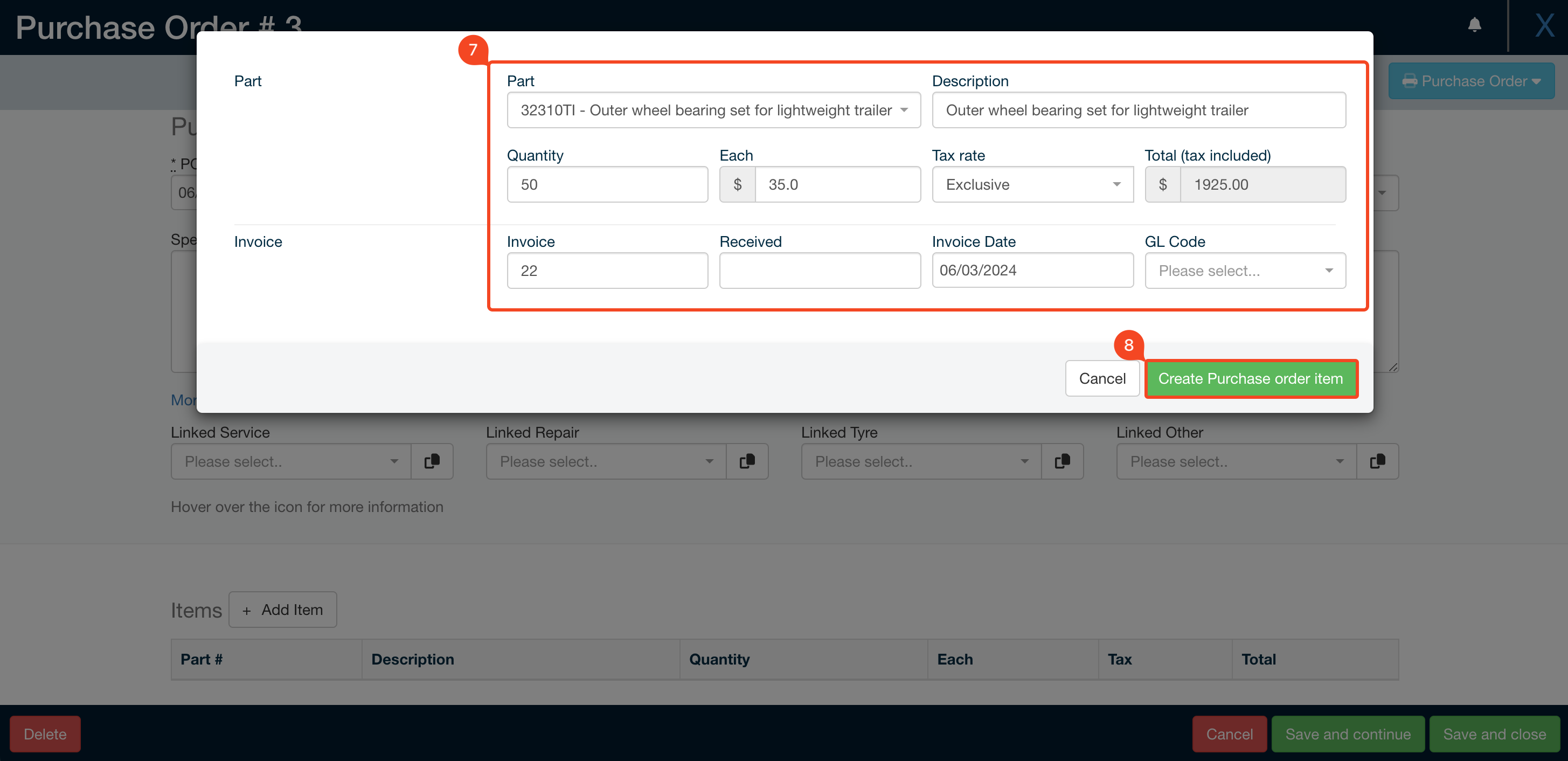 Purchase Orders – Support Central