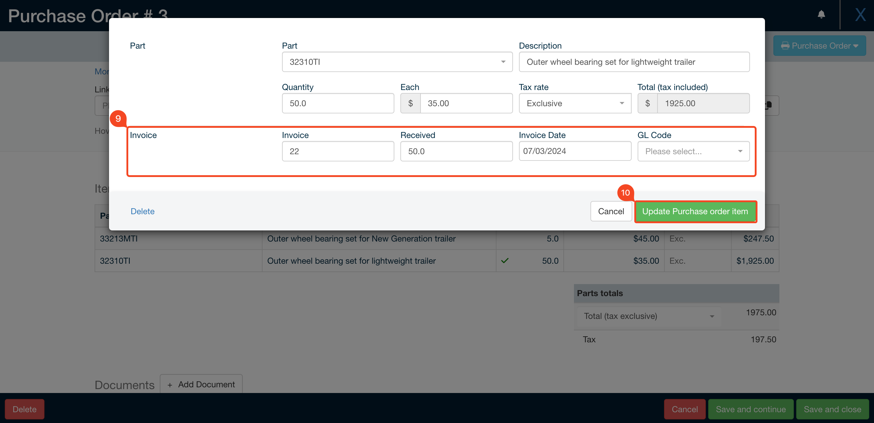Purchase Orders – Support Central