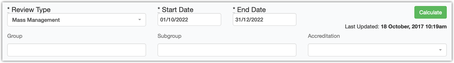 NHVAS Mass Review – Support Central