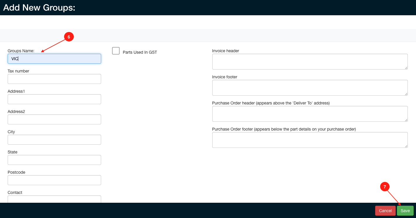 Add or Edit Vehicle Groups & Subgroups – Support Central