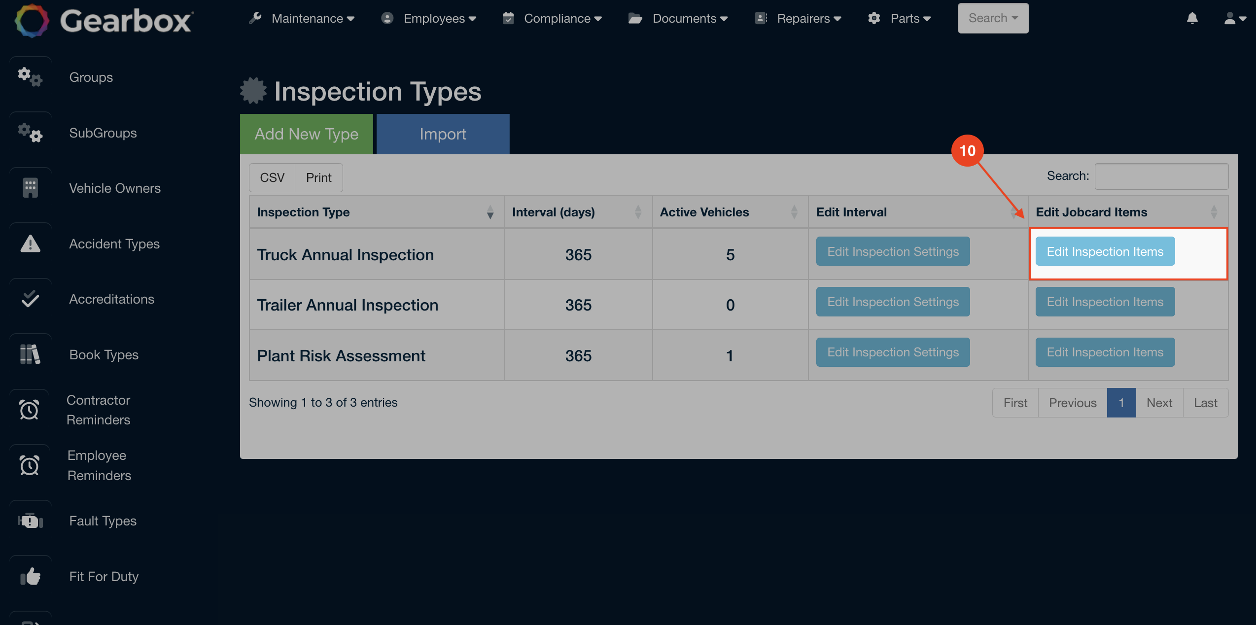 Inspections – Support Central