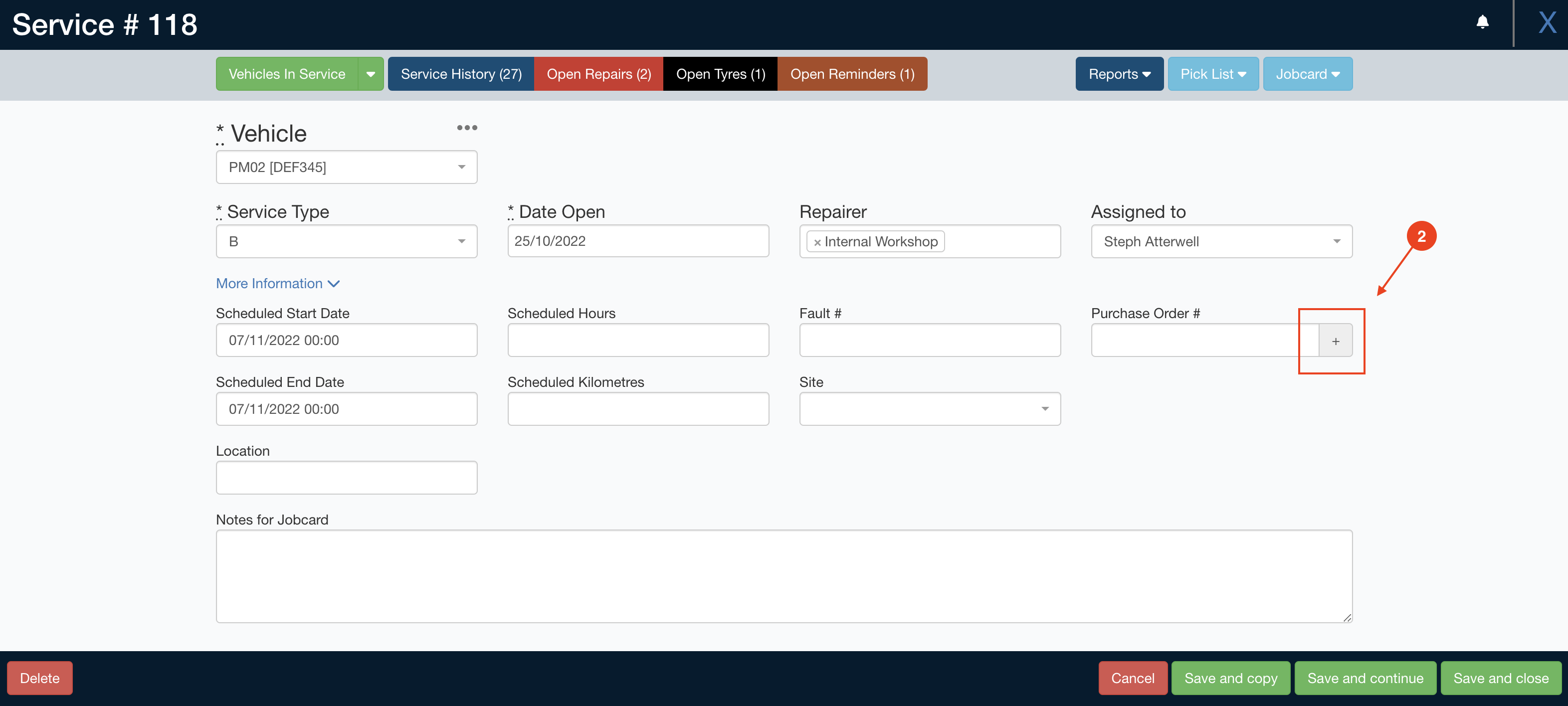 Purchase Orders – Support Central