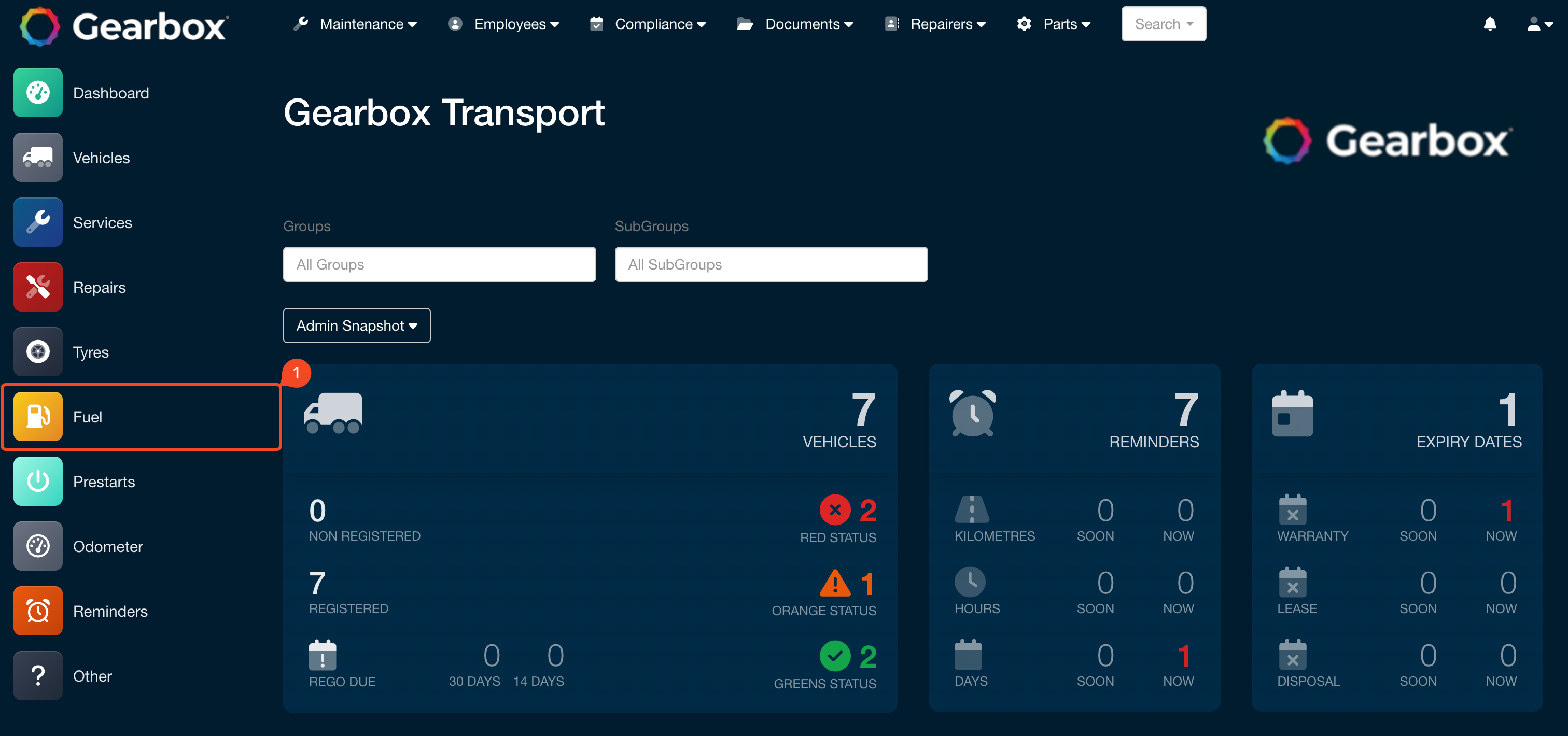 Import Fuel Data from Excel – Support Central