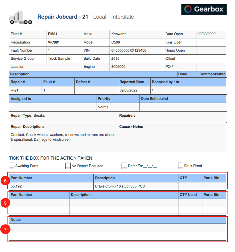 Repair Types and Settings – Support Central