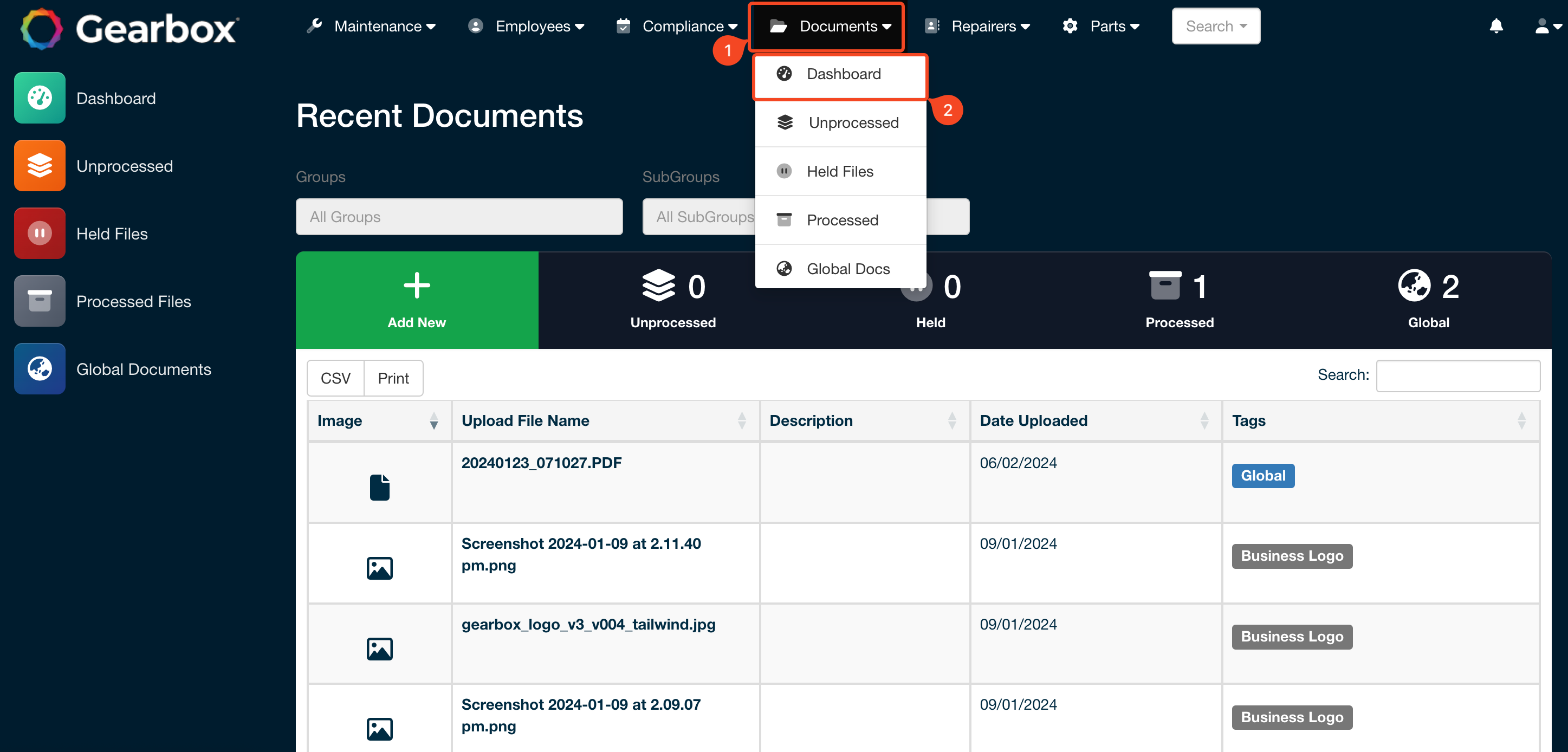 Deleting Documents From Gearbox – Support Central