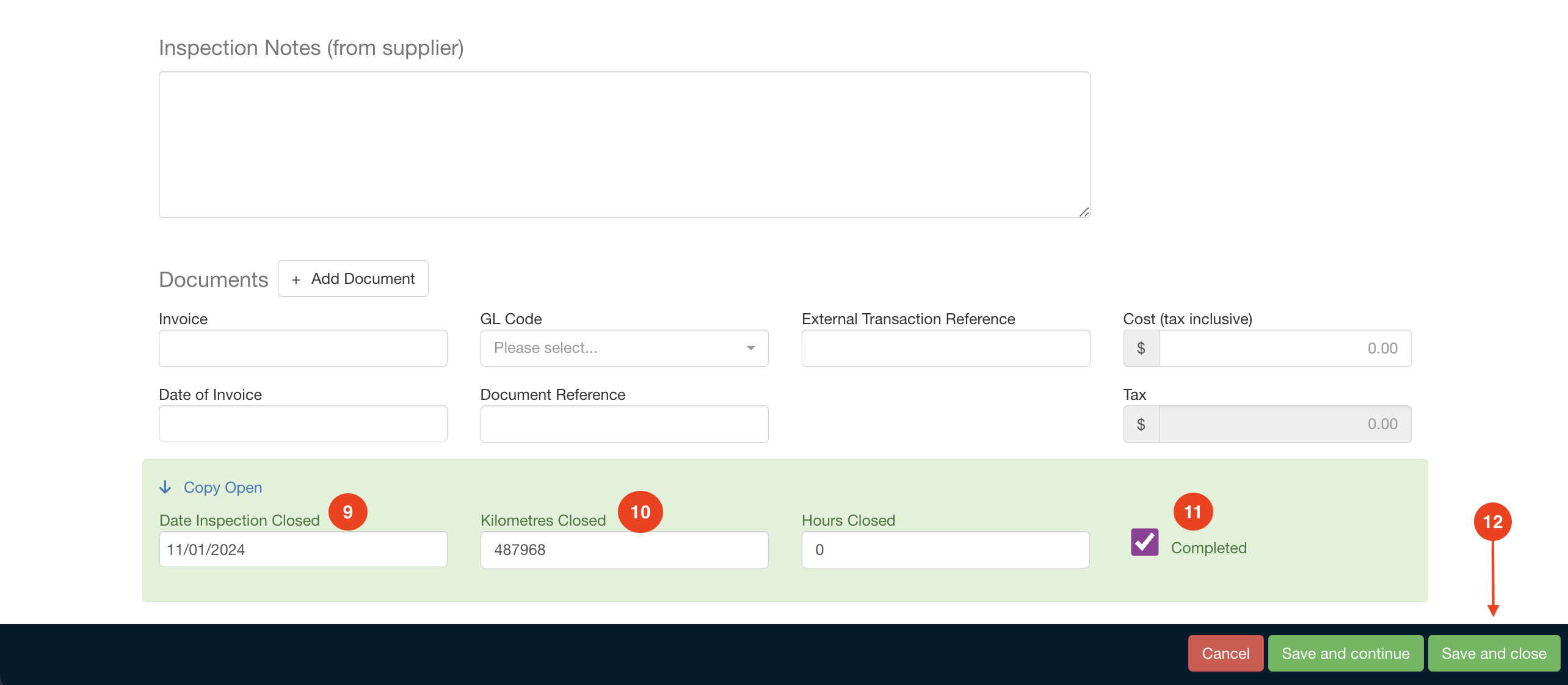 Inspections – Support Central