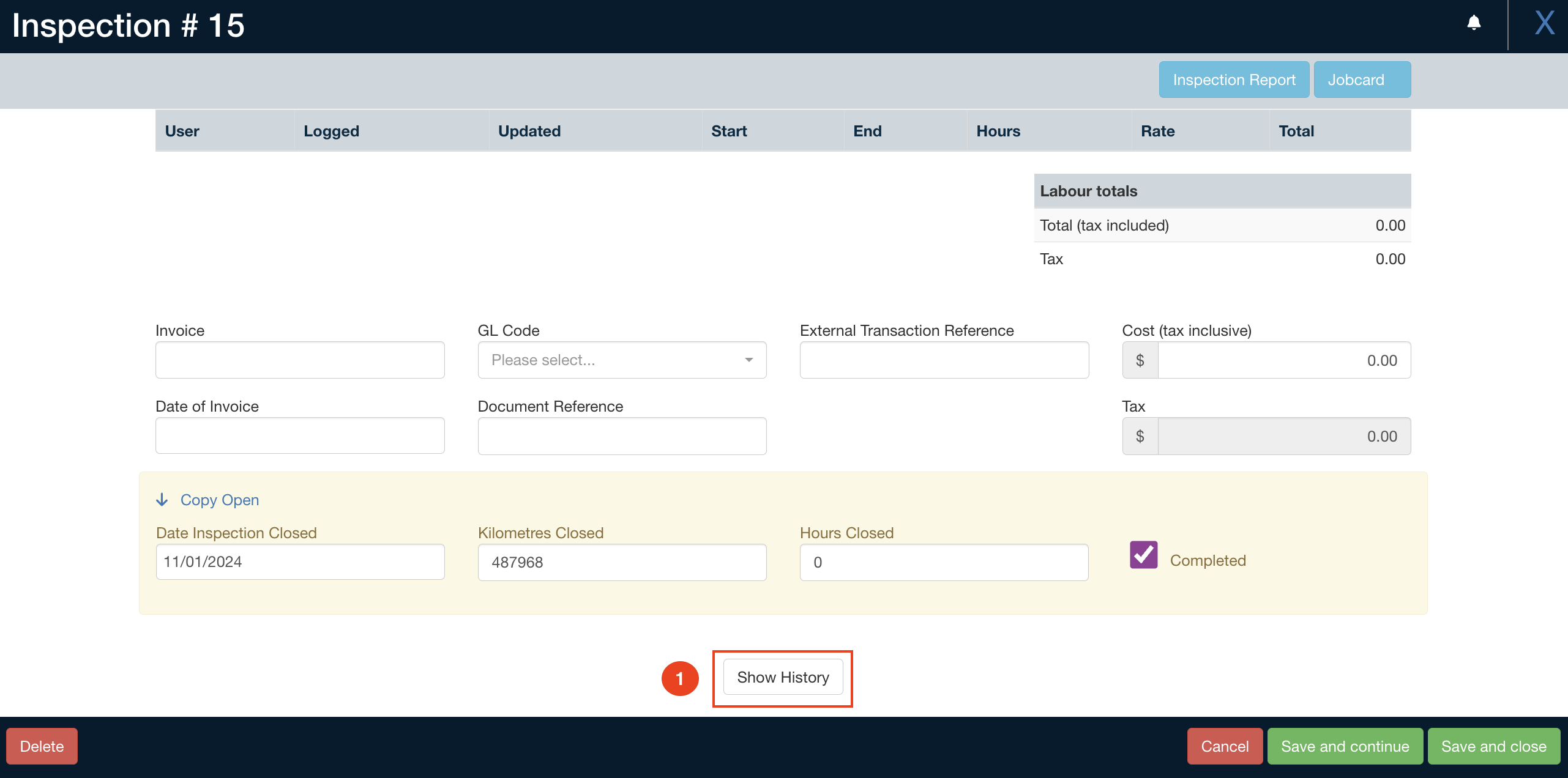 Inspections – Support Central