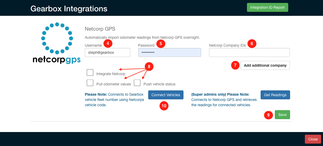 Netcorp Integration – Support Central