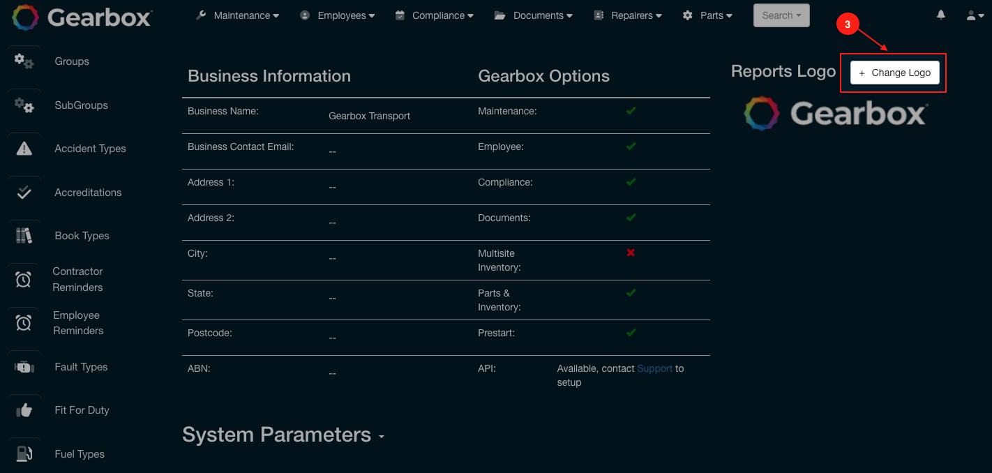 How to add/edit Gearbox logo – Support Central