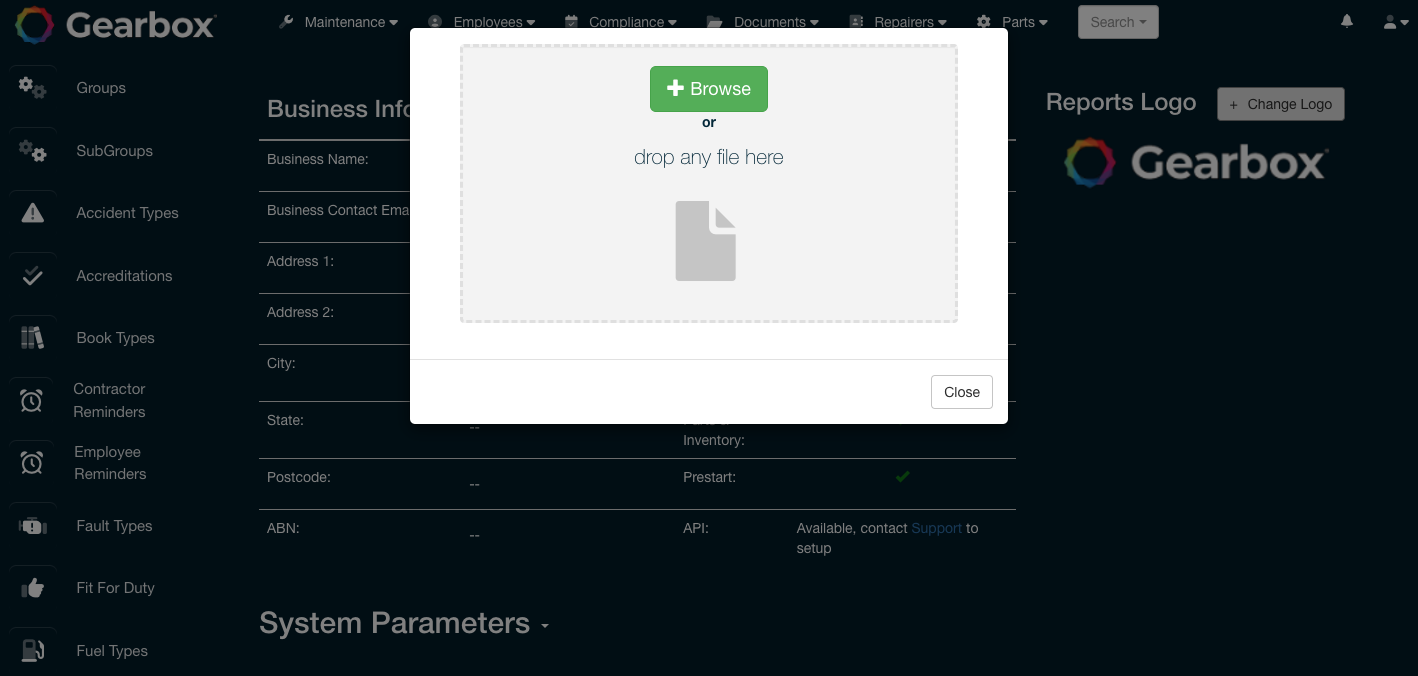 How to add/edit Gearbox logo – Support Central