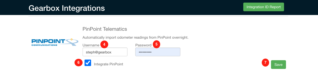 Pinpoint Communications (Netstar) Telematics Integration – Support Central