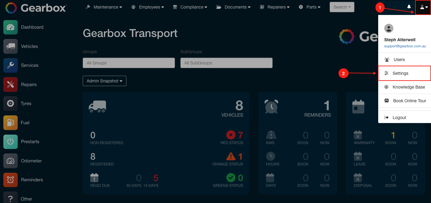 Vehicle Types – Support Central