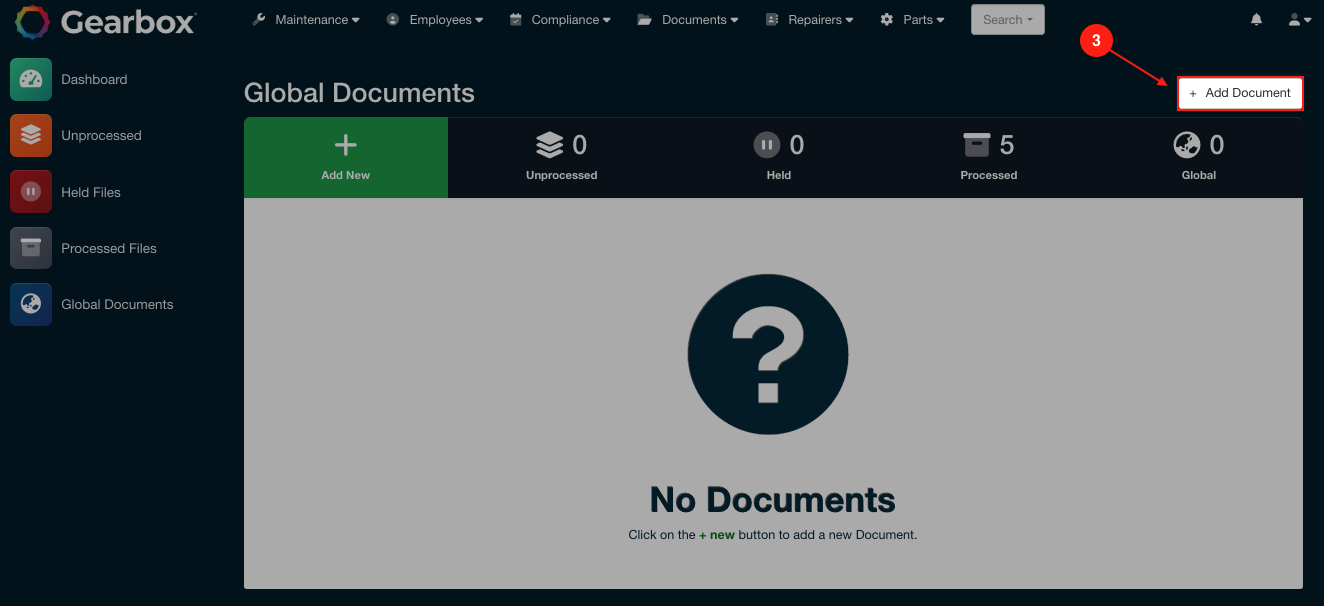 Adding Global Documents – Support Central
