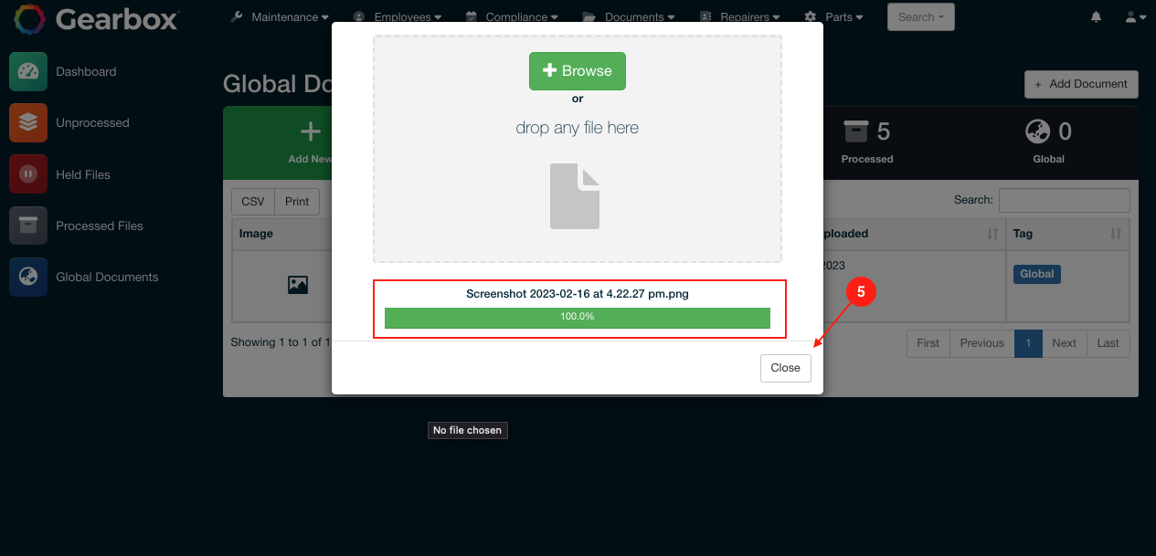 Adding Global Documents – Support Central