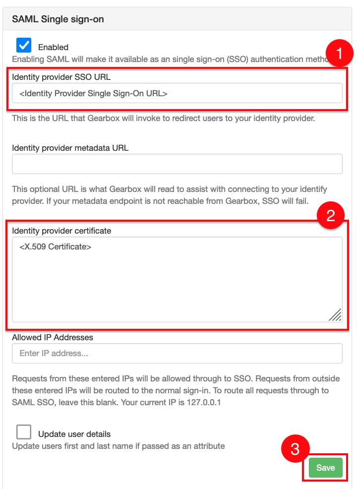 SAML Single Sign-On (SSO) for Okta – Support Central