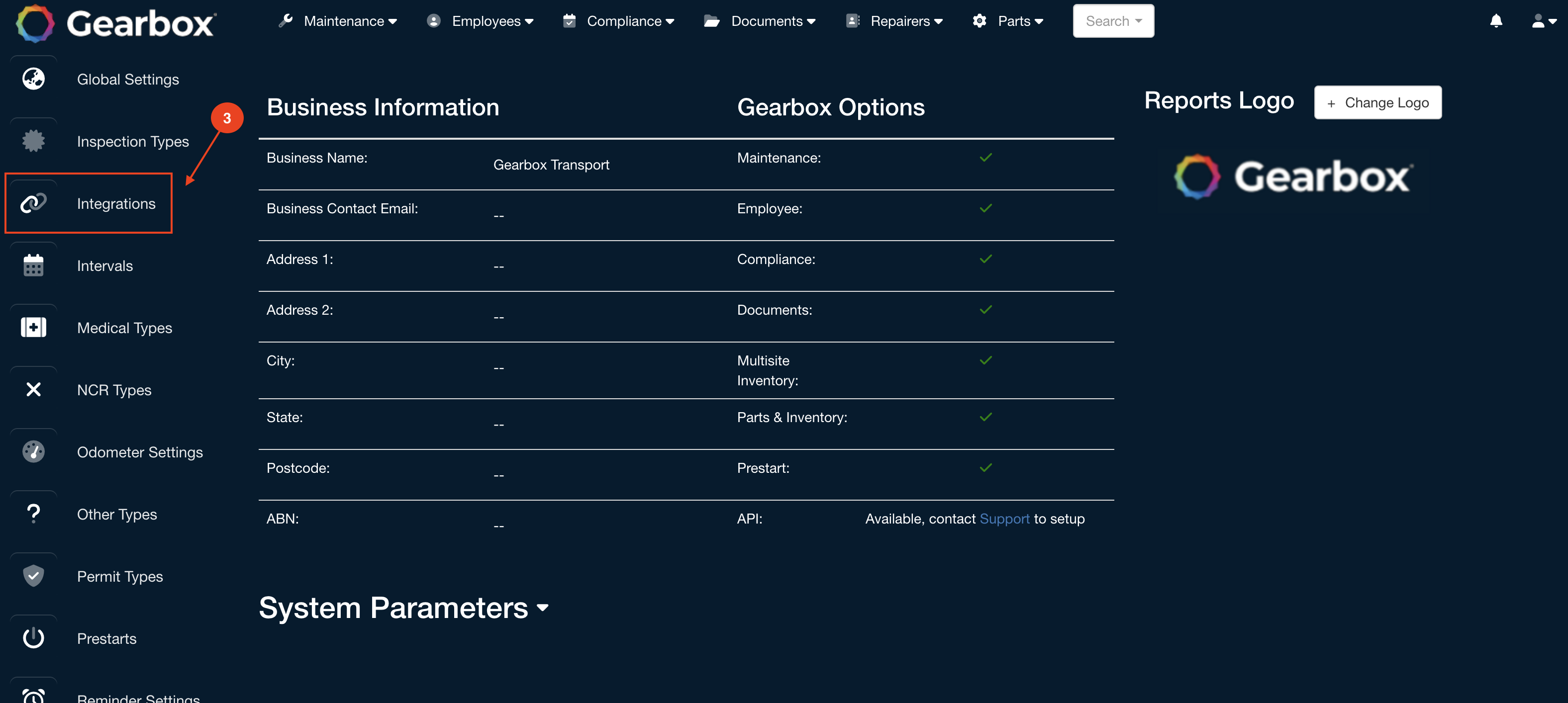 Fleetware Integration – Support Central