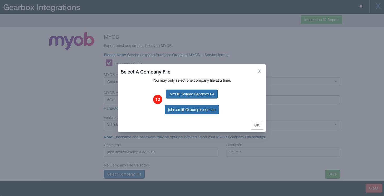 MYOB API Integration – Support Central